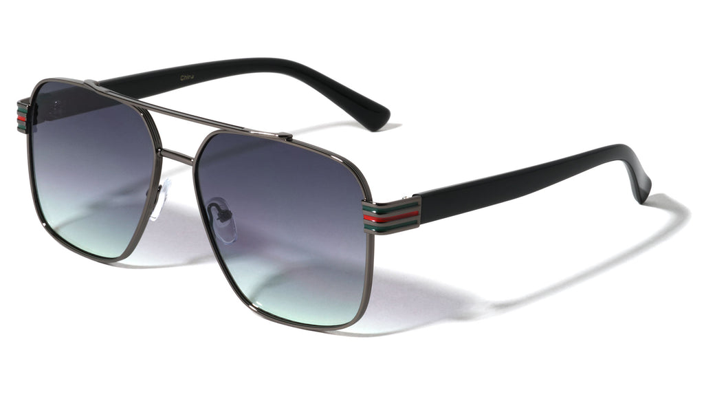 AV-1725 Square Aviators Wholesale Sunglasses - Frontier Fashion, Inc.
