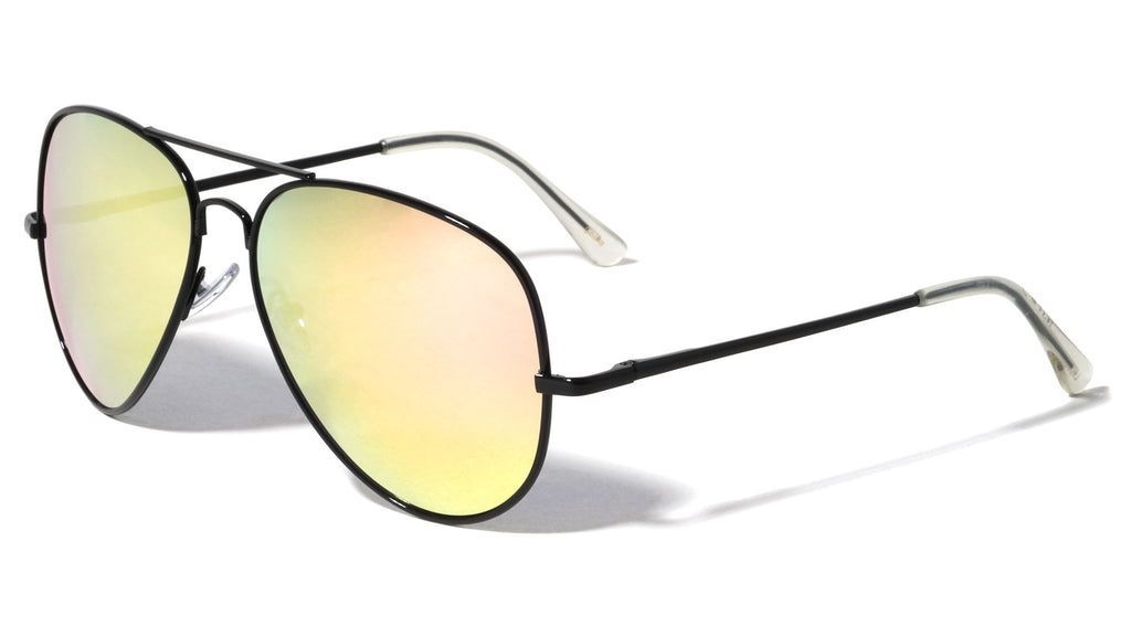 L6259-BLK-PINK-SP Rose Black Spring Aviators Wholesale Sunglasses ...