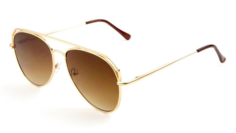 Top Bar Spring Hinge Aviators Wholesale Sunglasses - Frontier Fashion, Inc.