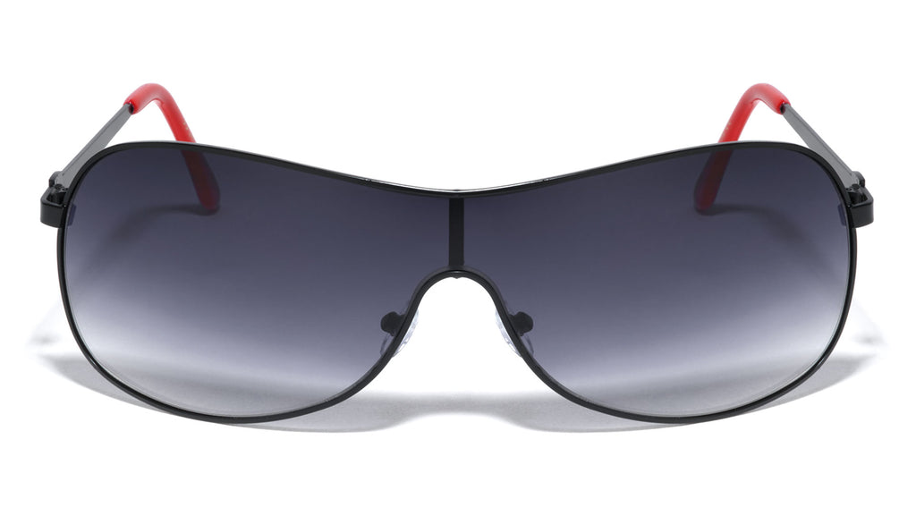 KN-1202 KHAN Color Shield Wholesale Sunglasses - Frontier Fashion, Inc.