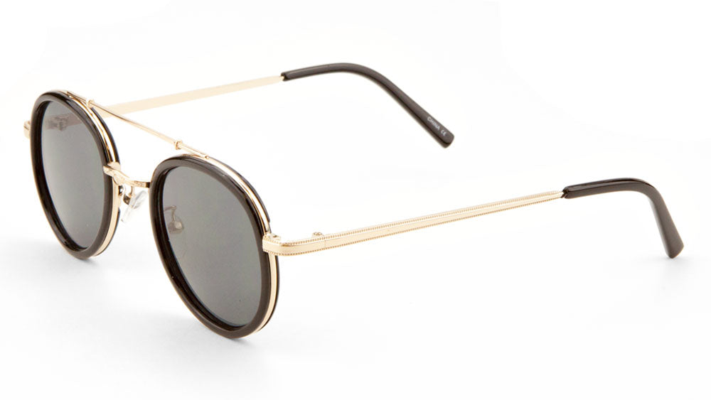 M10077 Rounded Aviators Wholesale Bulk Sunglasses - Frontier Fashion, Inc.