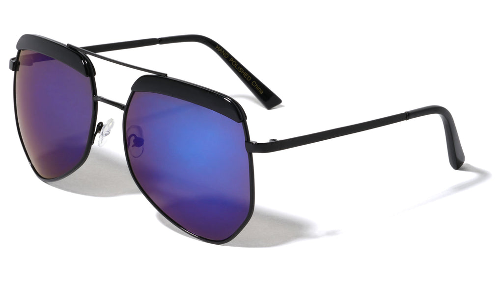 M10102 Brow Angled Aviators Wholesale Bulk Sunglasses - Frontier ...