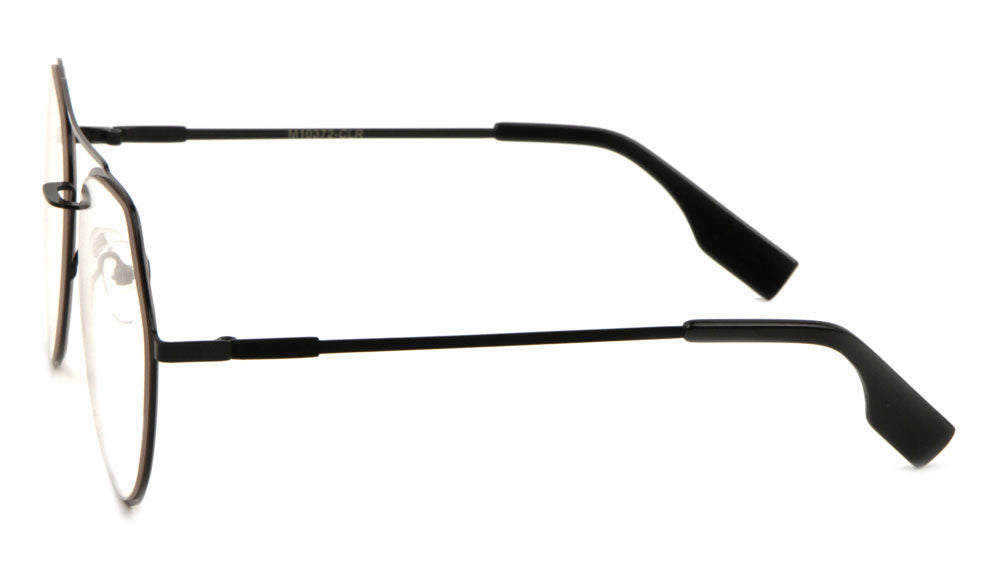 Angled Corner Aviators Clear Lens Wholesale Bulk Glasses - Frontier ...