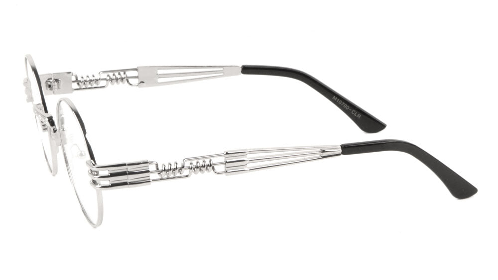 M10700-CLR Round Clear Lens Glasses Sunglasses - Frontier Fashion, Inc.